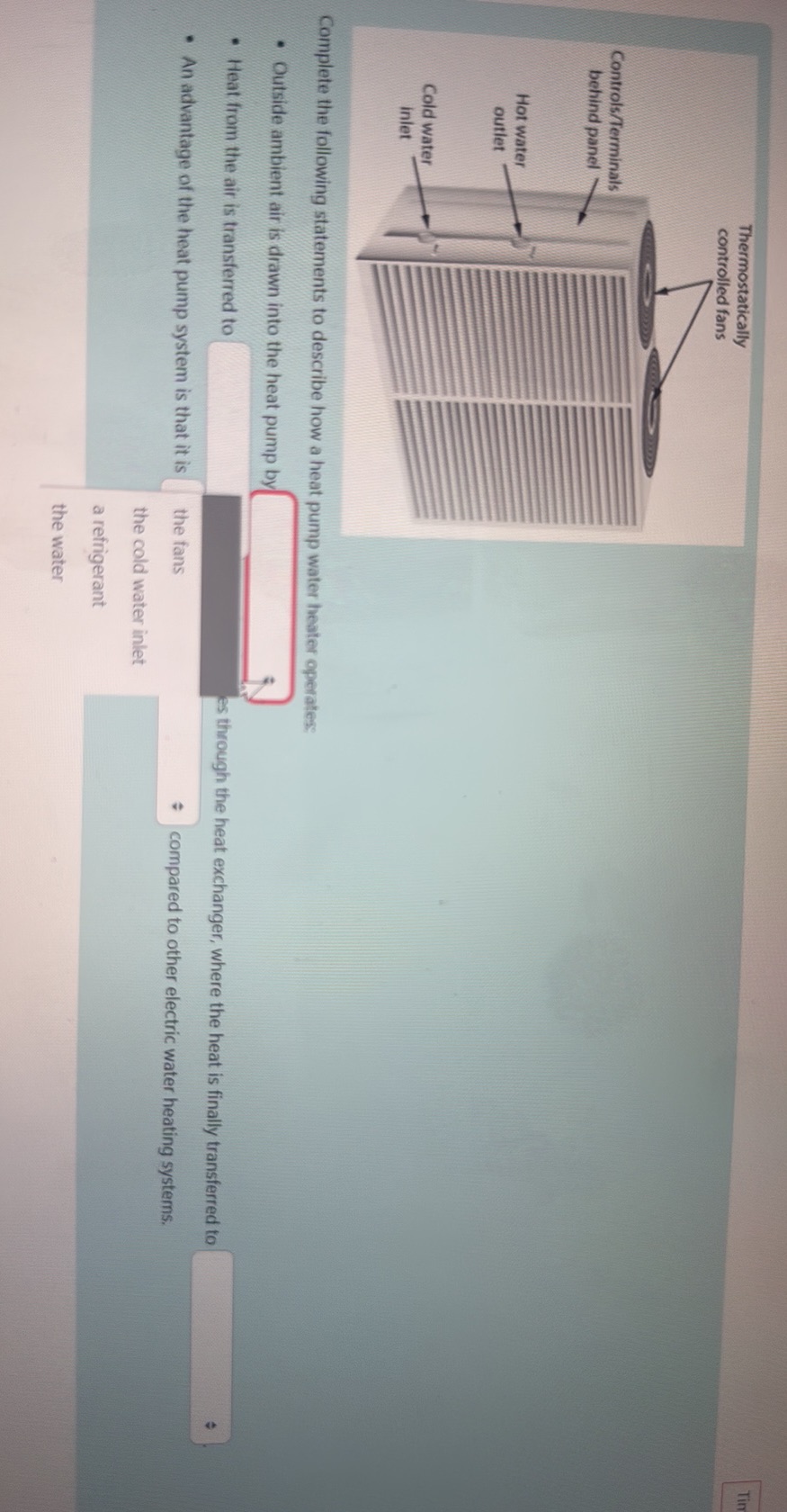 Complete the following statements to | StudyX