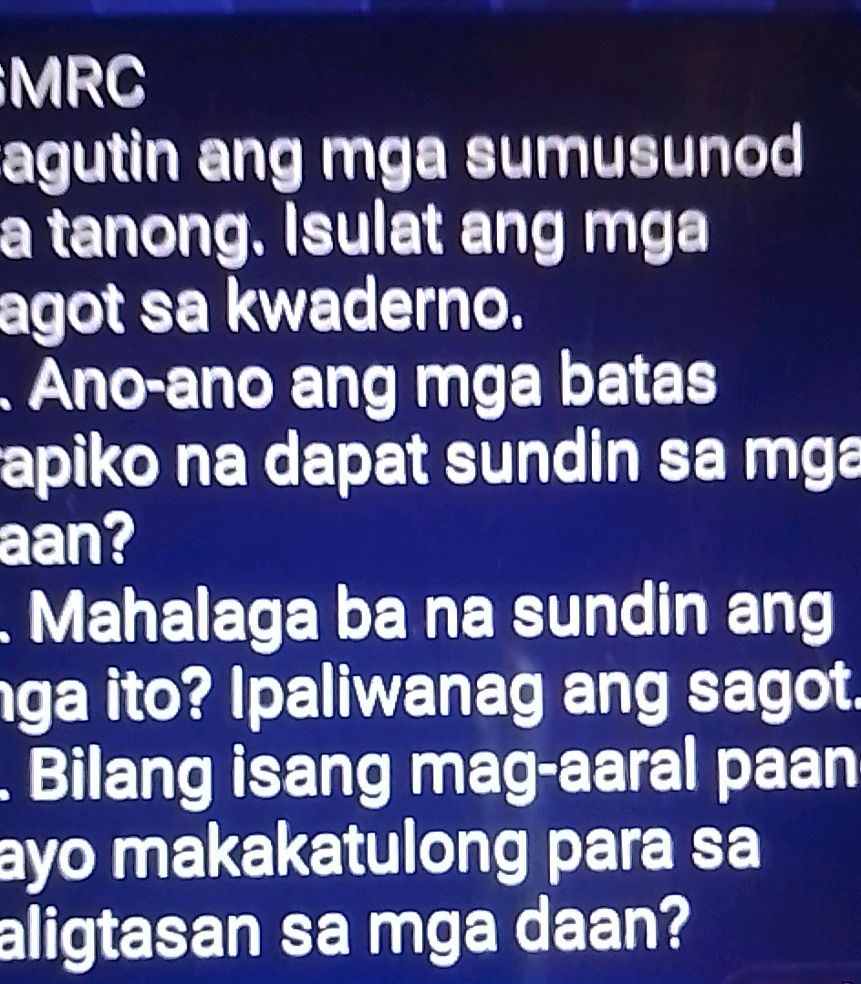 Ano-ano ang mga batas trapiko na dapat