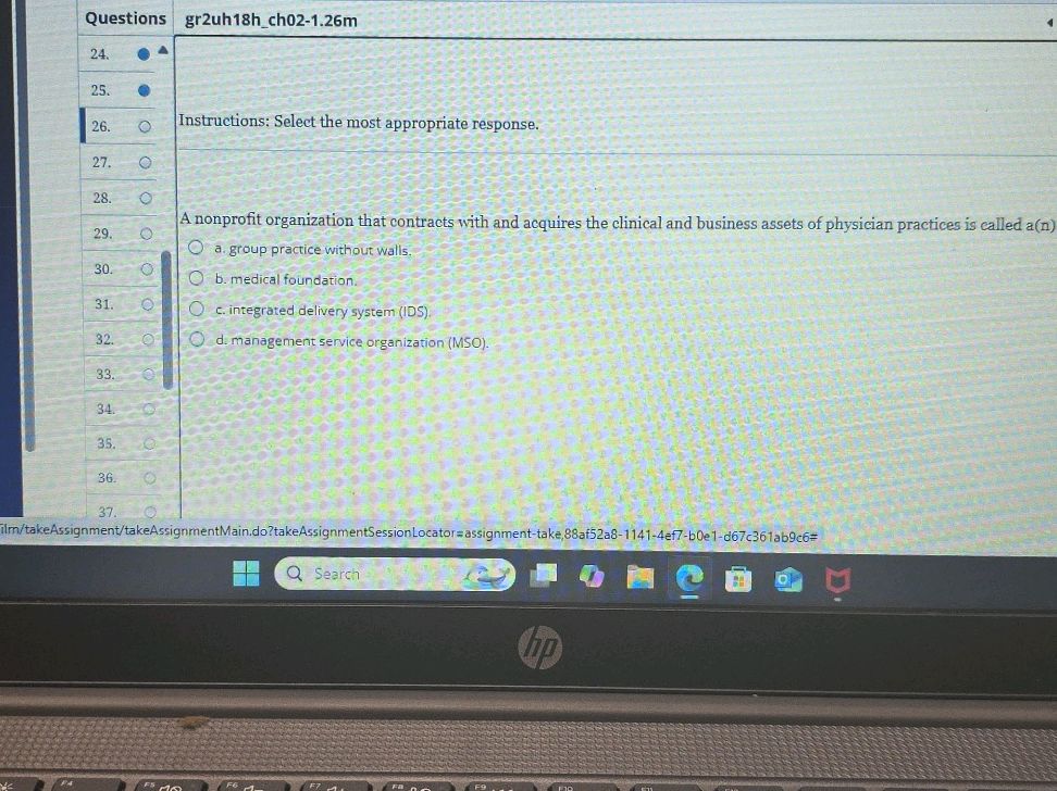 Instructions: Select the most appropriate | StudyX