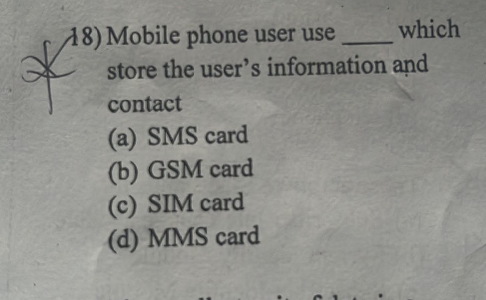 18) Mobile phone user use ______ which store | StudyX