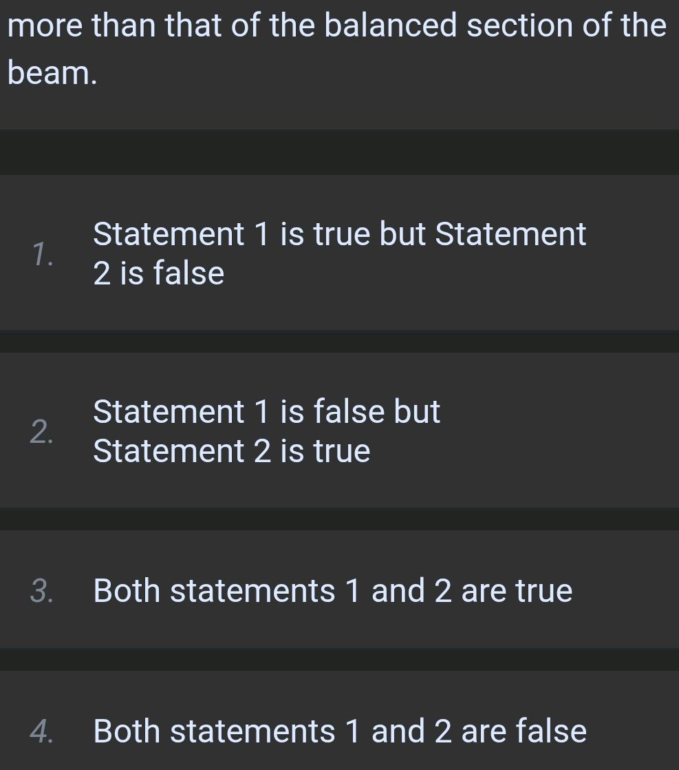 1. Statement 1 is true but Statement 2 is | StudyX