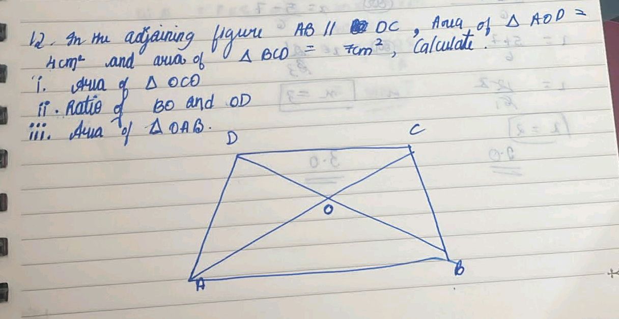 12. In the adjoining figure, $AB ext{ } || | StudyX