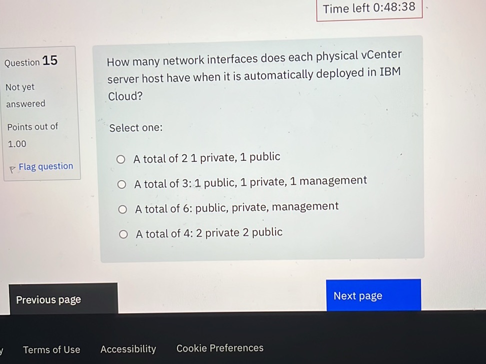 How many network interfaces does each | StudyX