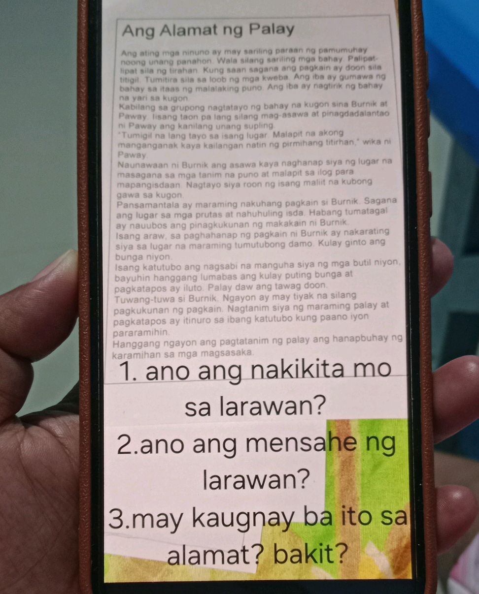 1. ano ang nakikita mo sa larawan? 2.ano | StudyX