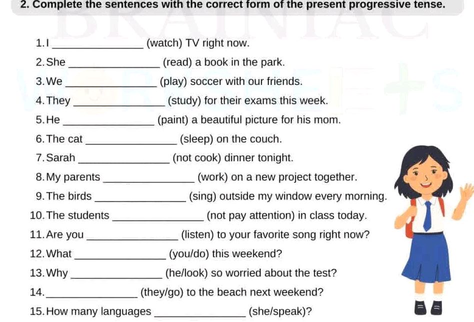 Complete the sentences with the correct form | StudyX