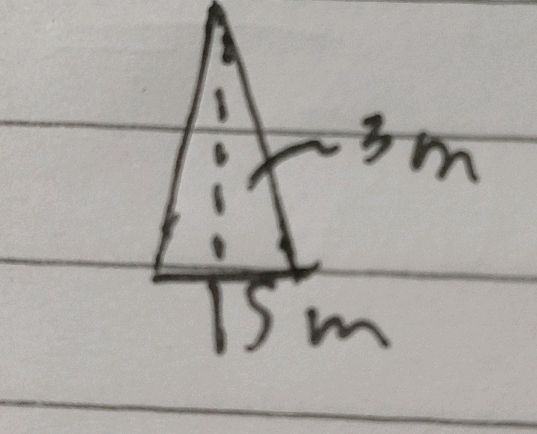 The image shows a triangle with a height of | StudyX