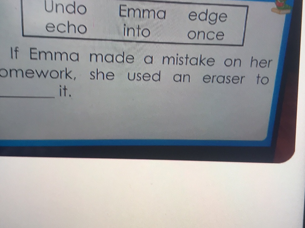 Undo Emma edge echo into once If Emma made | StudyX