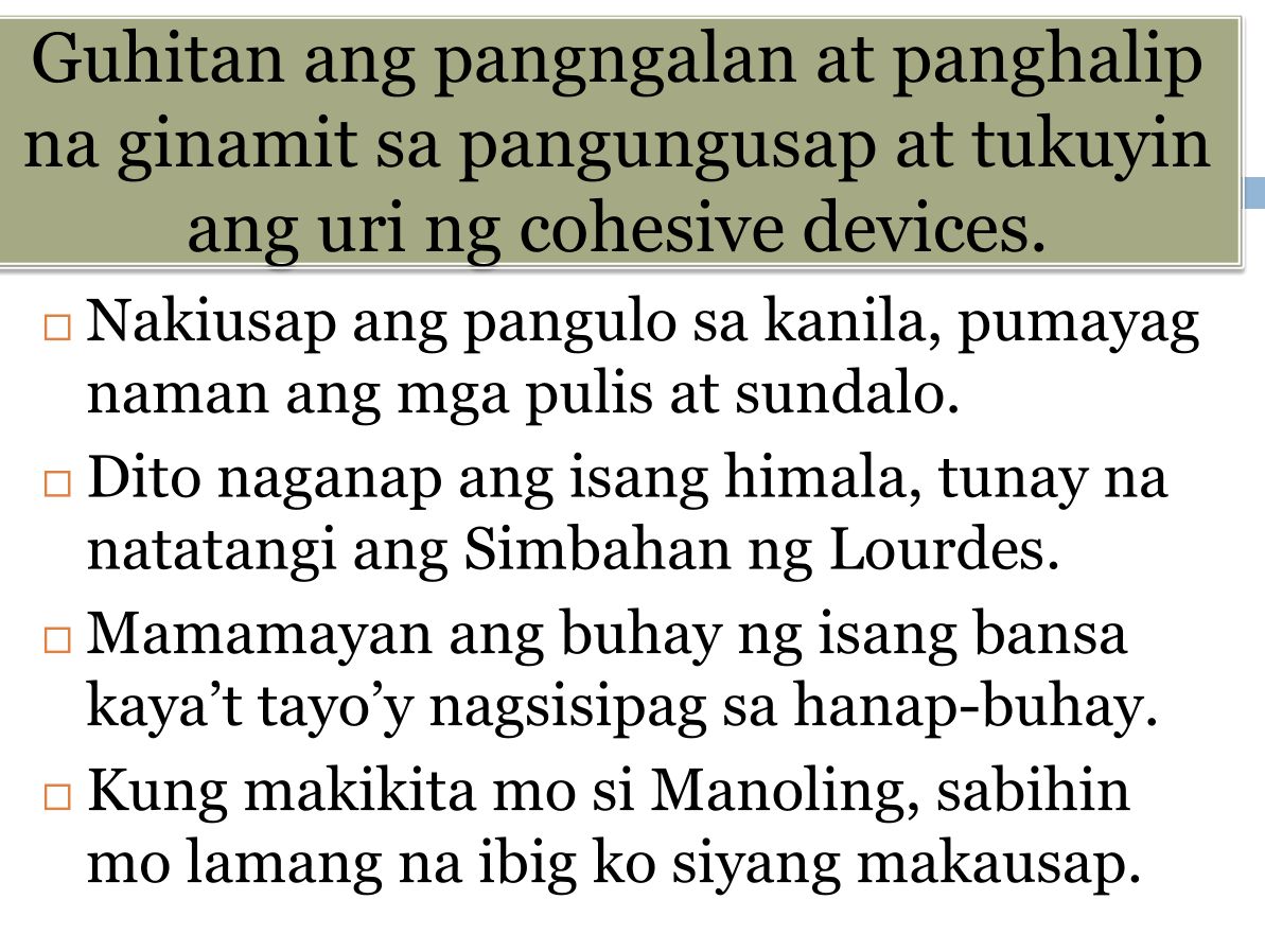 Guhitan ang pangngalan at panghalip na | StudyX