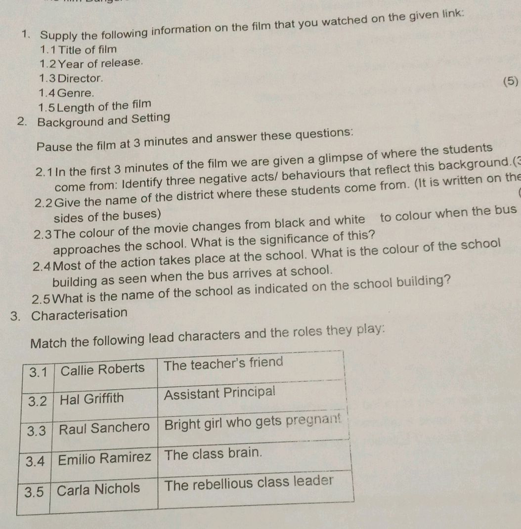 1. Supply the following information on the | StudyX
