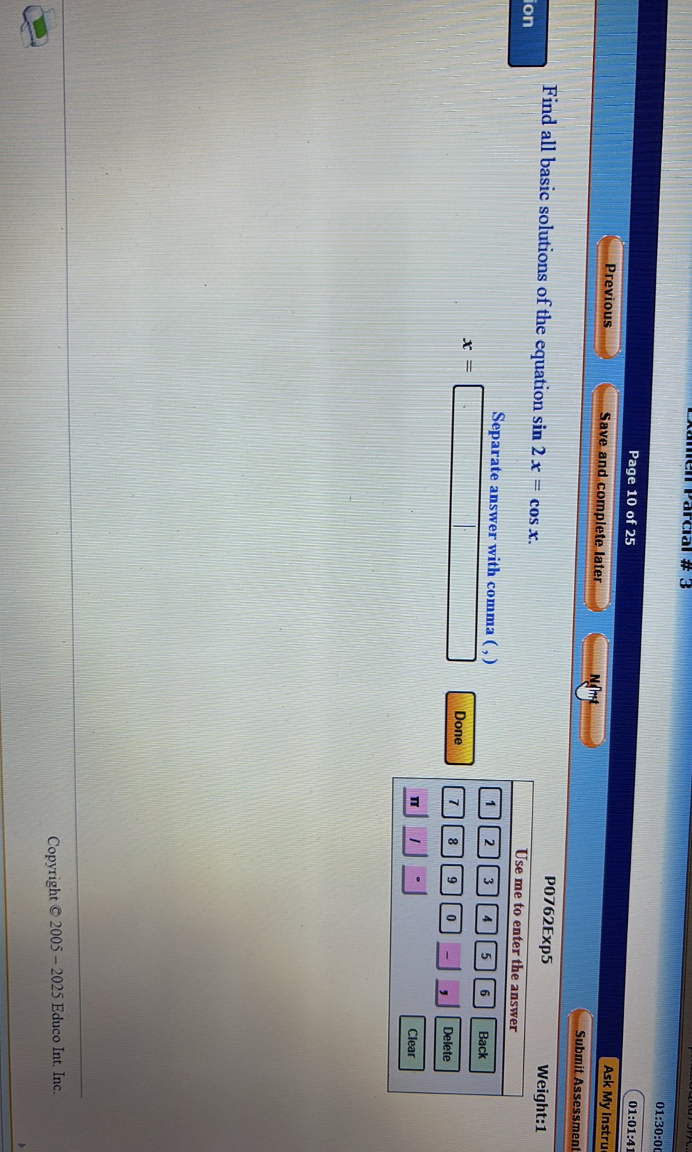 Find all basic solutions of the equation