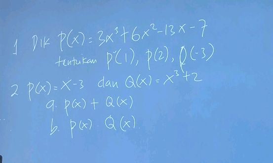 1. Dik $P(x) = 3x^3 + 6x^2 - 13x - 7$ | StudyX