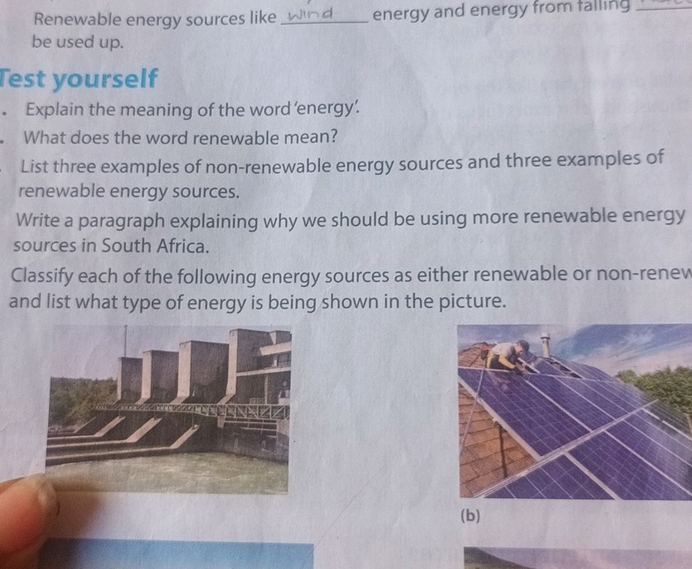 Explain the meaning of the word 'energy'.