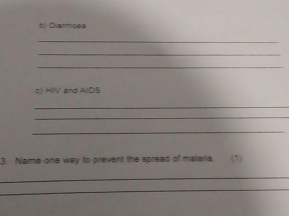 3. Name one way to prevent the spread of | StudyX