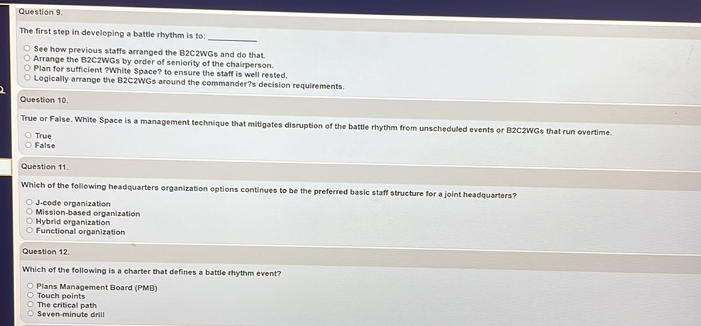 Question 9. The first step in developing a | StudyX