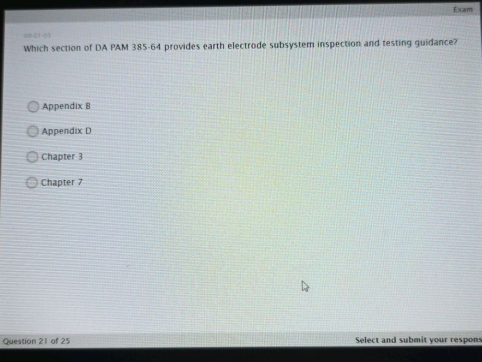 Which section of DA PAM 385-64 provides