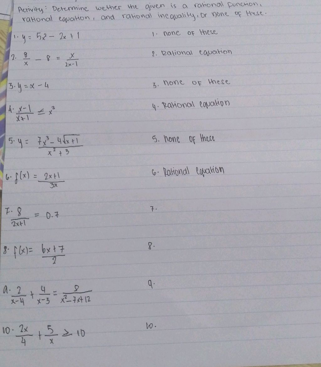 Determine whether the given is a rational | StudyX