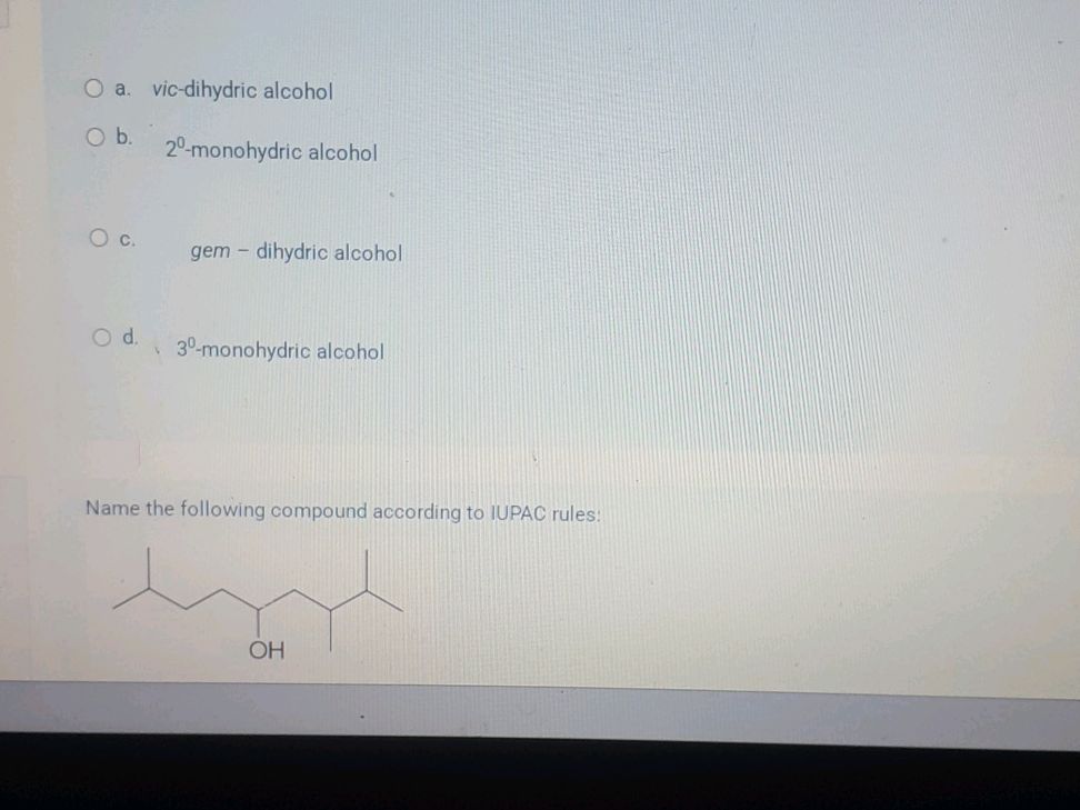 Name the following compound according to | StudyX