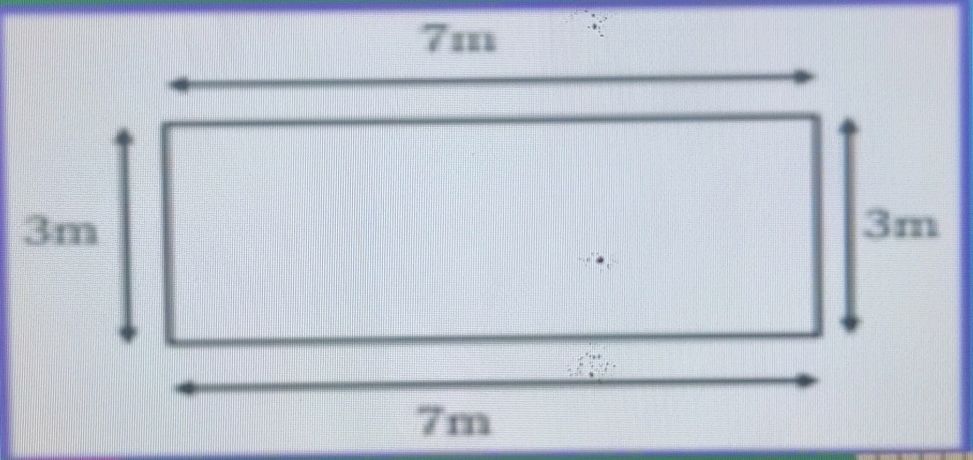 The image shows a rectangle with a length of | StudyX