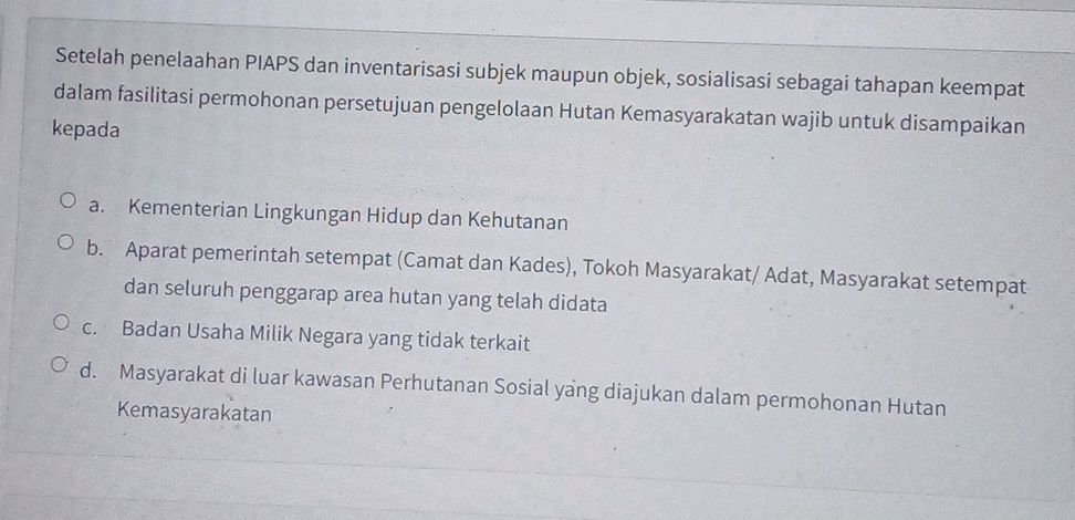 Setelah penelaahan PIAPS dan inventarisasi | StudyX