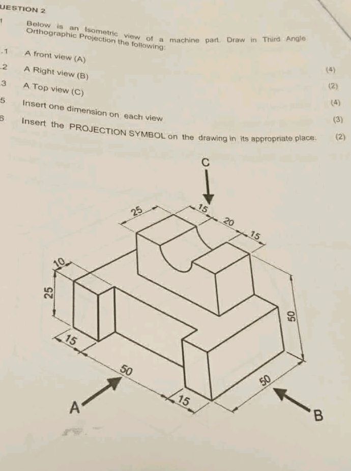 Below is an Isometric view of a machine | StudyX