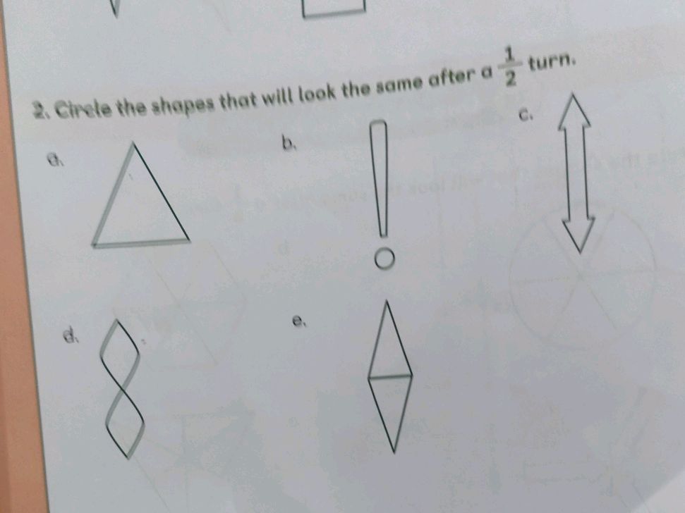 2. Circle the shapes that will look the same | StudyX