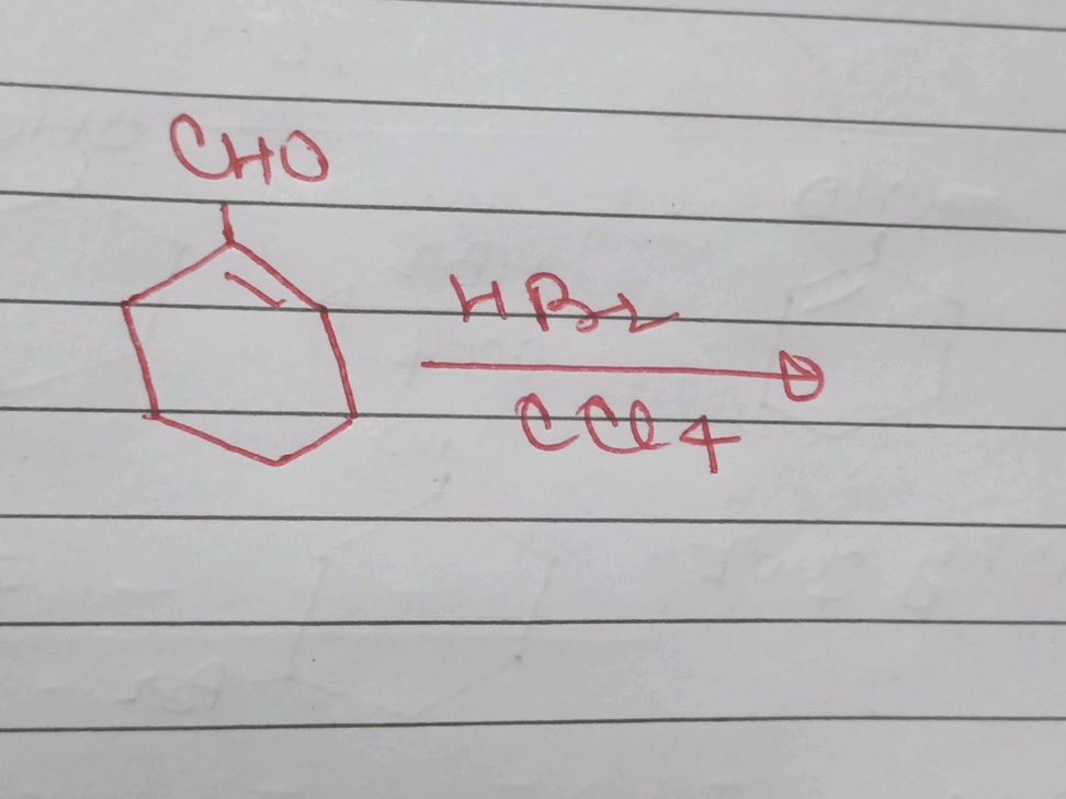 ${CHO}$ attached to a six-membered ring with