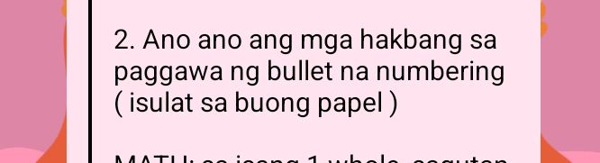 2. Ano ano ang mga hakbang sa paggawa ng | StudyX