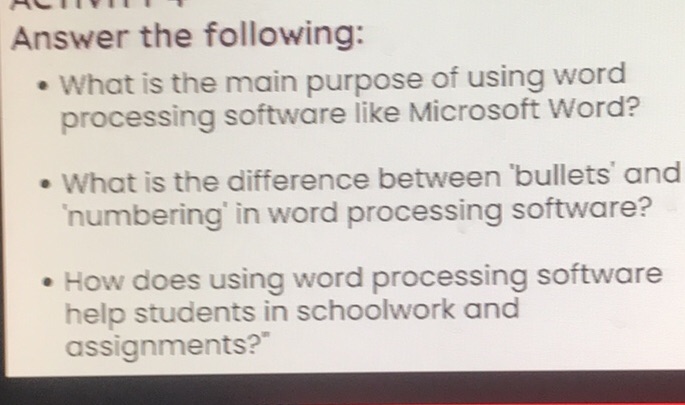 Answer the following: * What is the main | StudyX