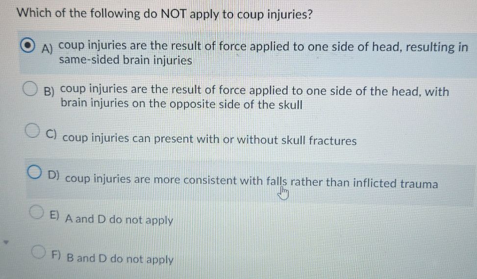 Which of the following do NOT apply to coup