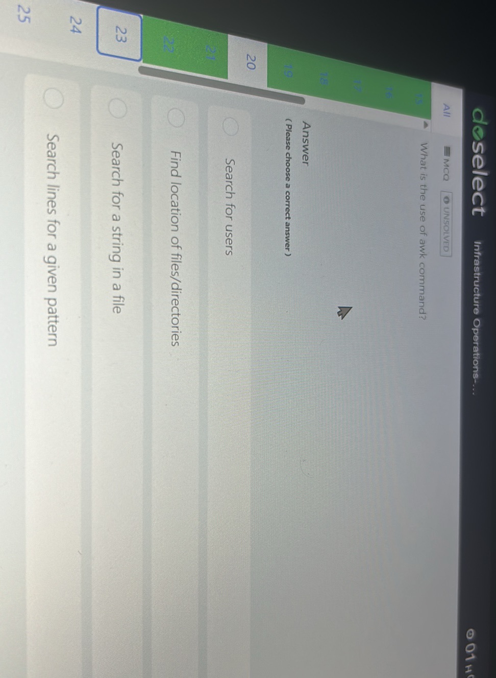 What is the use of awk command? Search for | StudyX