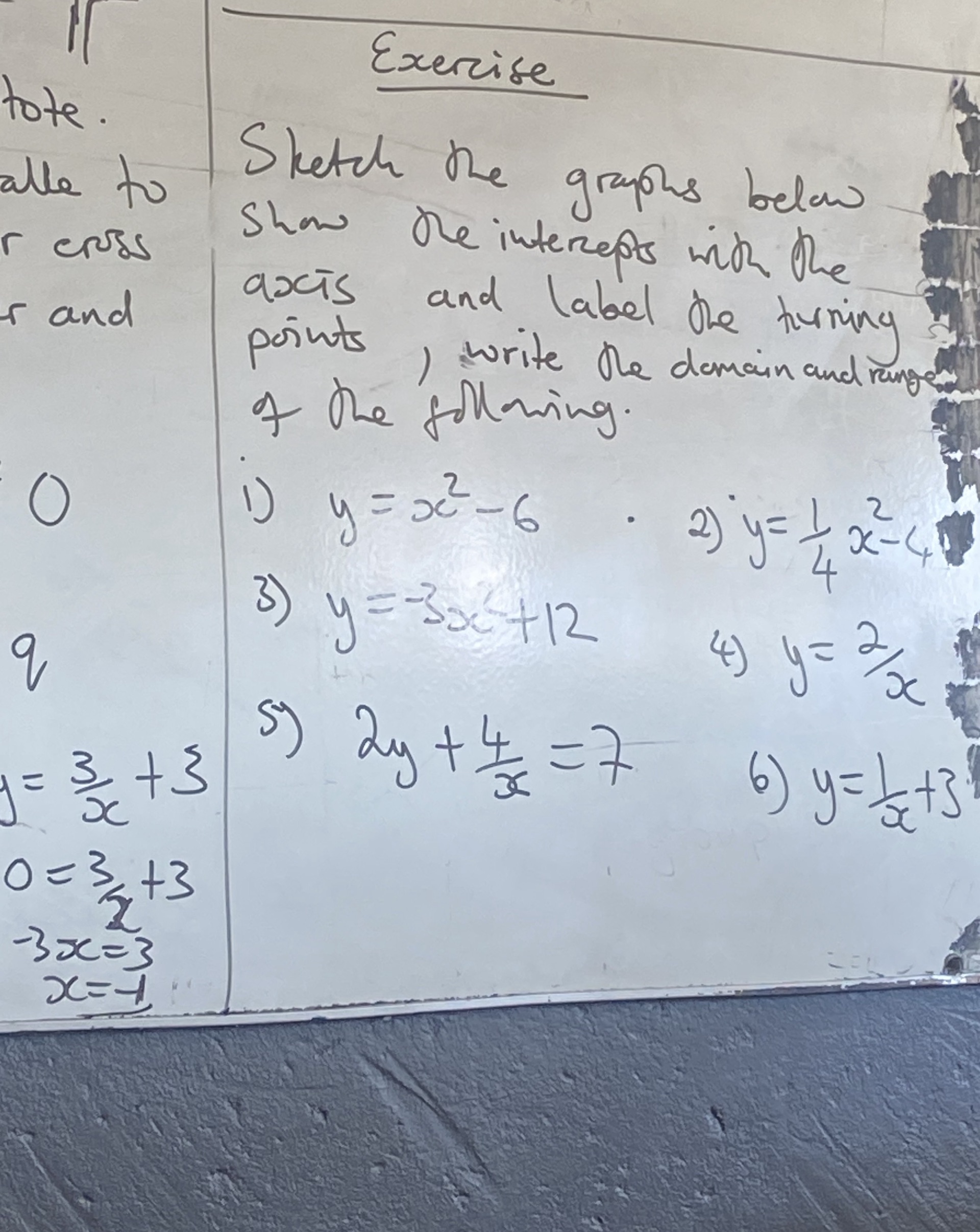 Exercise Sketch the graphs below Show the | StudyX