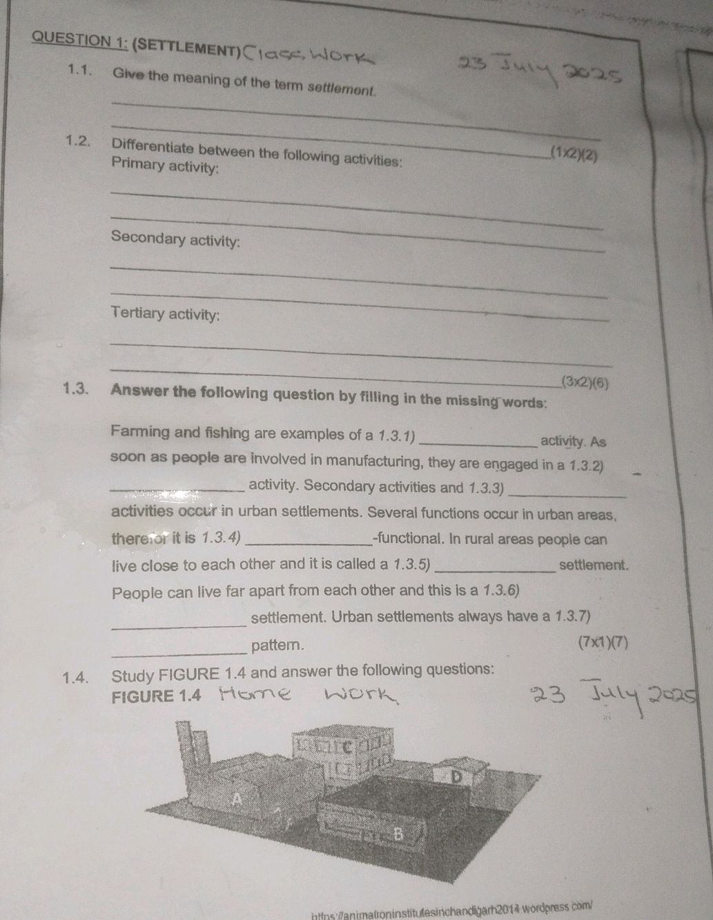 1.1. Give the meaning of the term | StudyX
