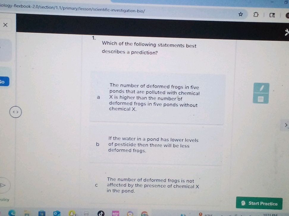 1. Which of the following statements best | StudyX