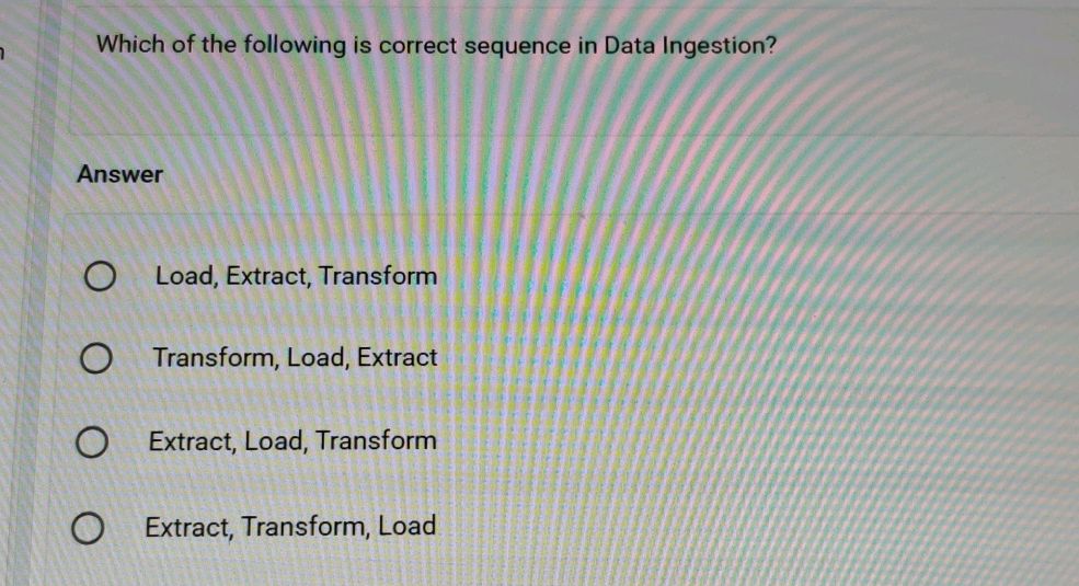 Which of the following is correct sequence | StudyX