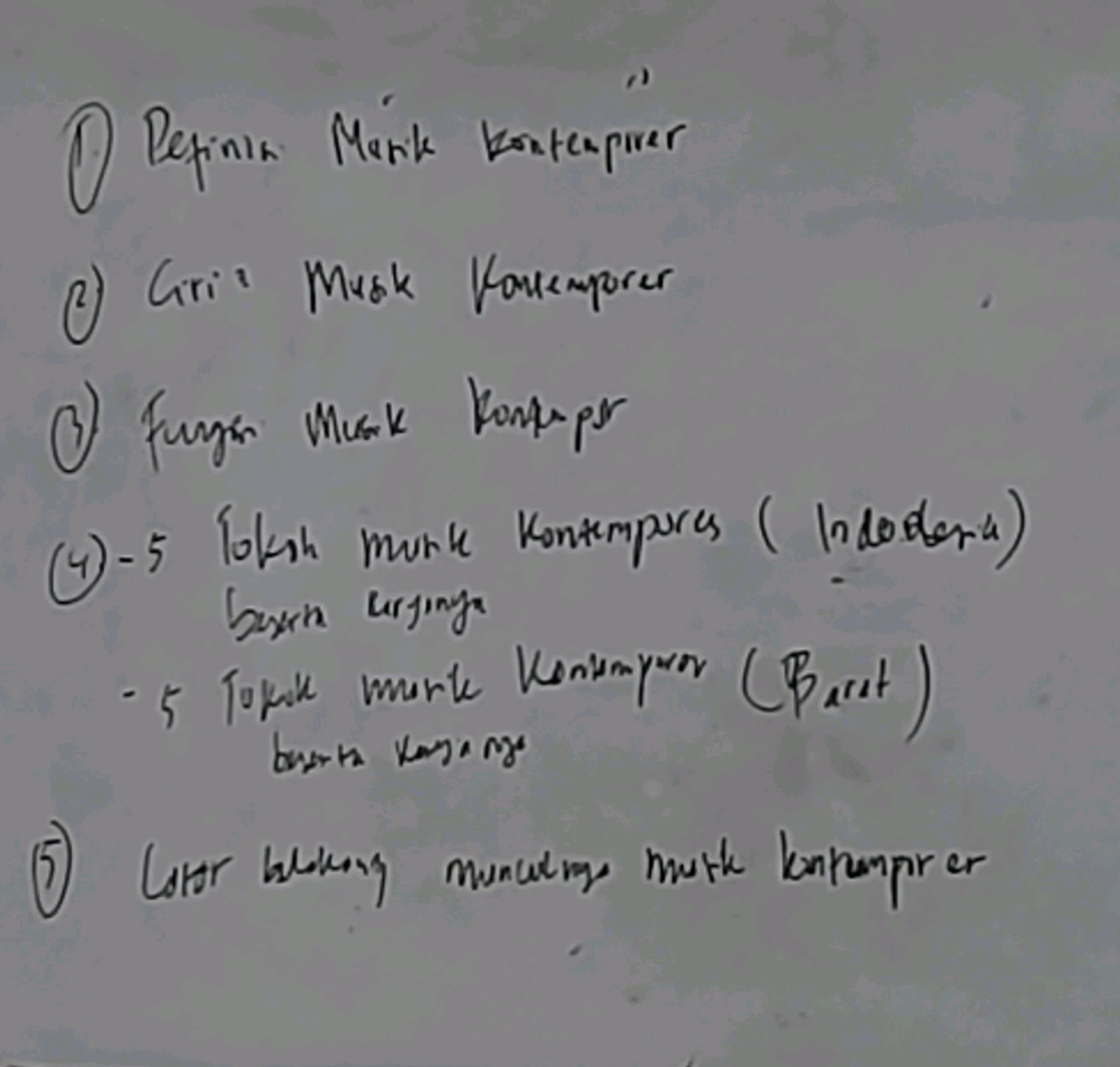 Definisi Musik Kontemporer 2. Ciri Musik