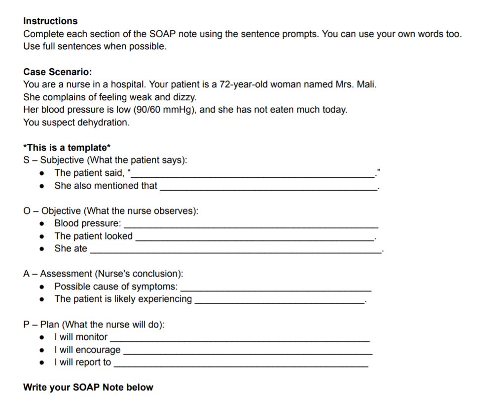 Instructions Complete each section of the | StudyX