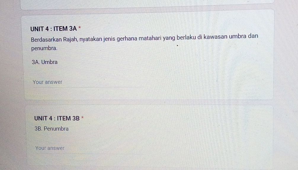 UNIT 4 : ITEM 3A * Berdasarkan Rajah, | StudyX