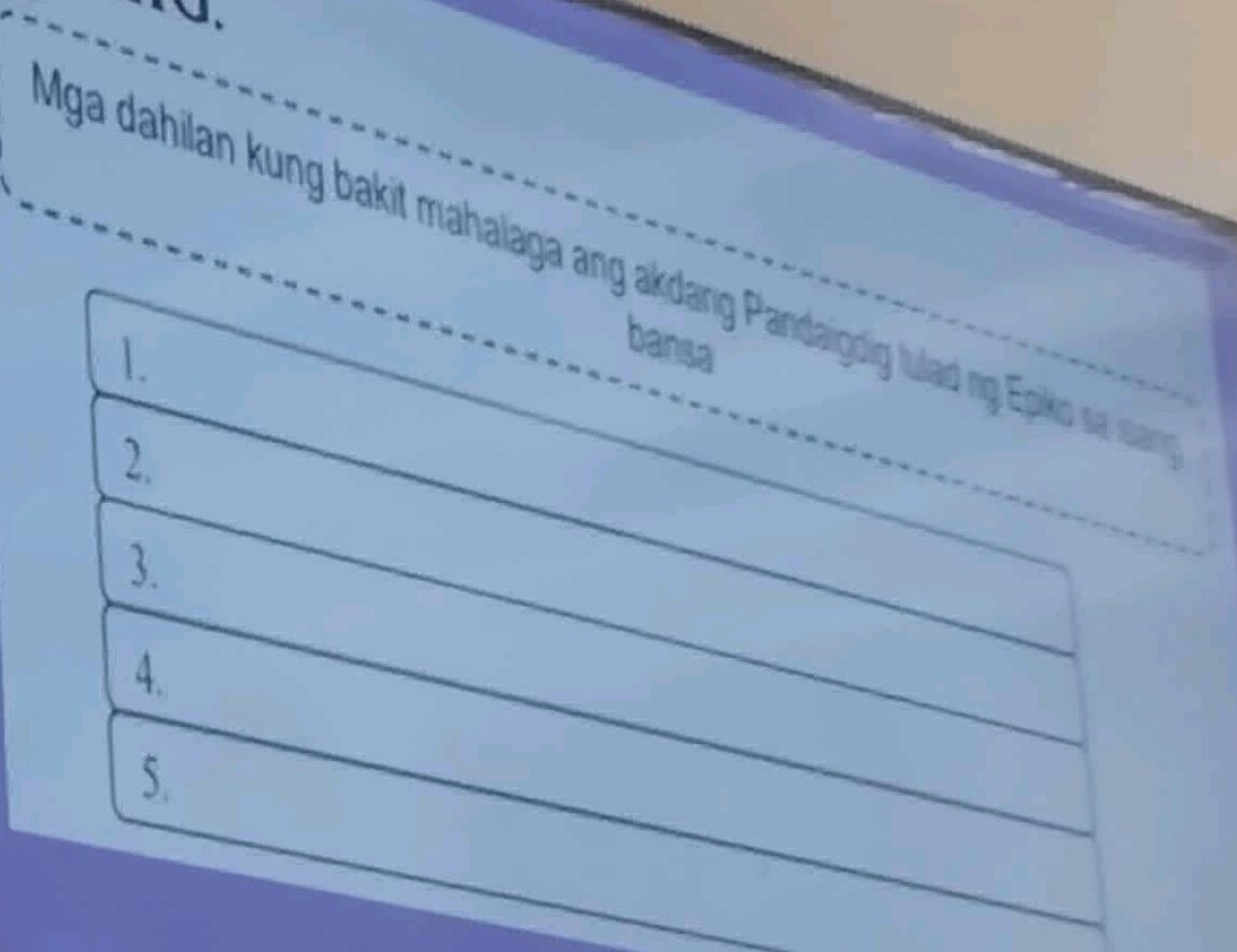 Mga dahilan kung bakit mahalaga ang akdang | StudyX