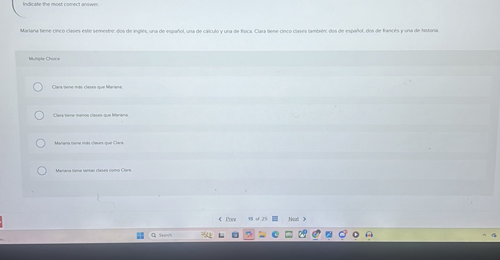 Indicate the most correct answer. Mariana | StudyX
