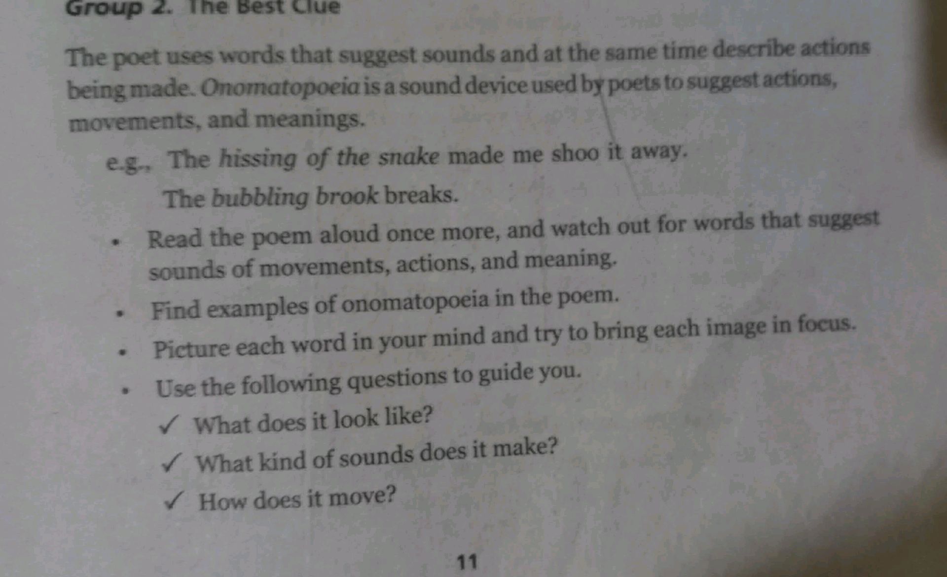 Read the poem aloud once more, and watch out | StudyX