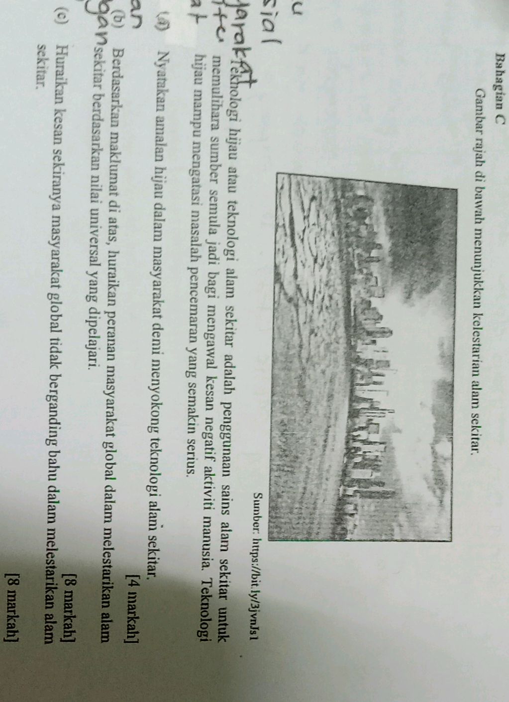 Gambar rajah di bawah menunjukkan | StudyX