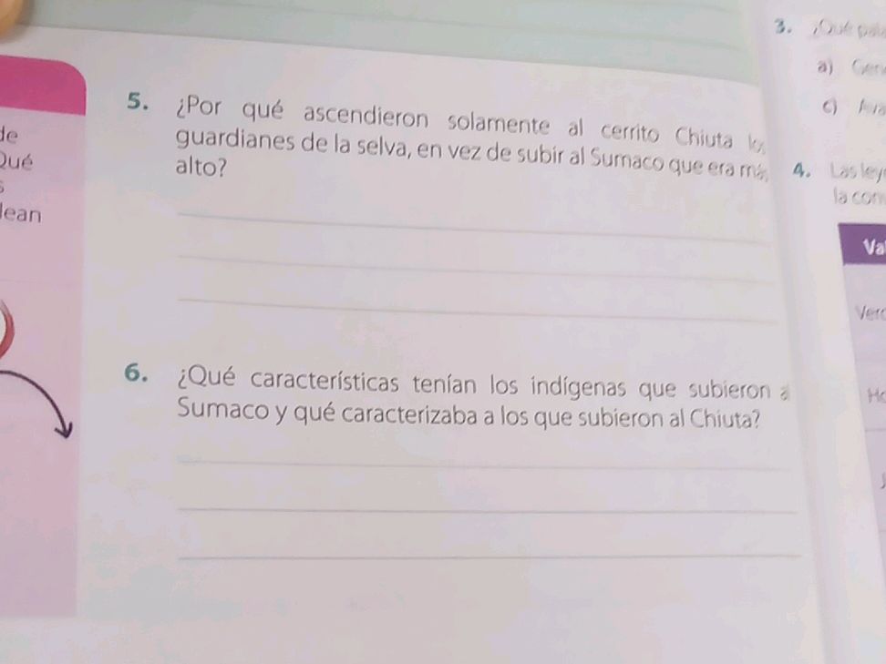 5. ¿Por qué ascendieron solamente al cerrito | StudyX