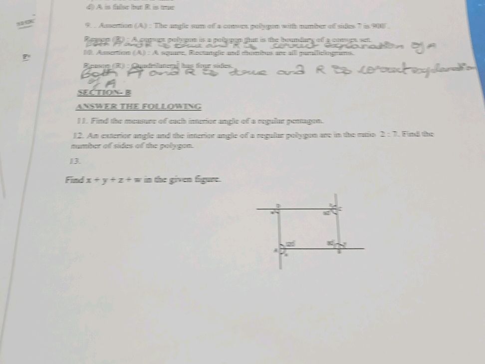 Find the measure of each interior angle of a