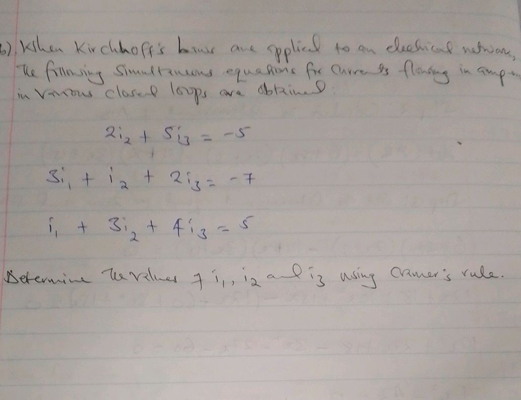 Given the following simultaneous equations: | StudyX