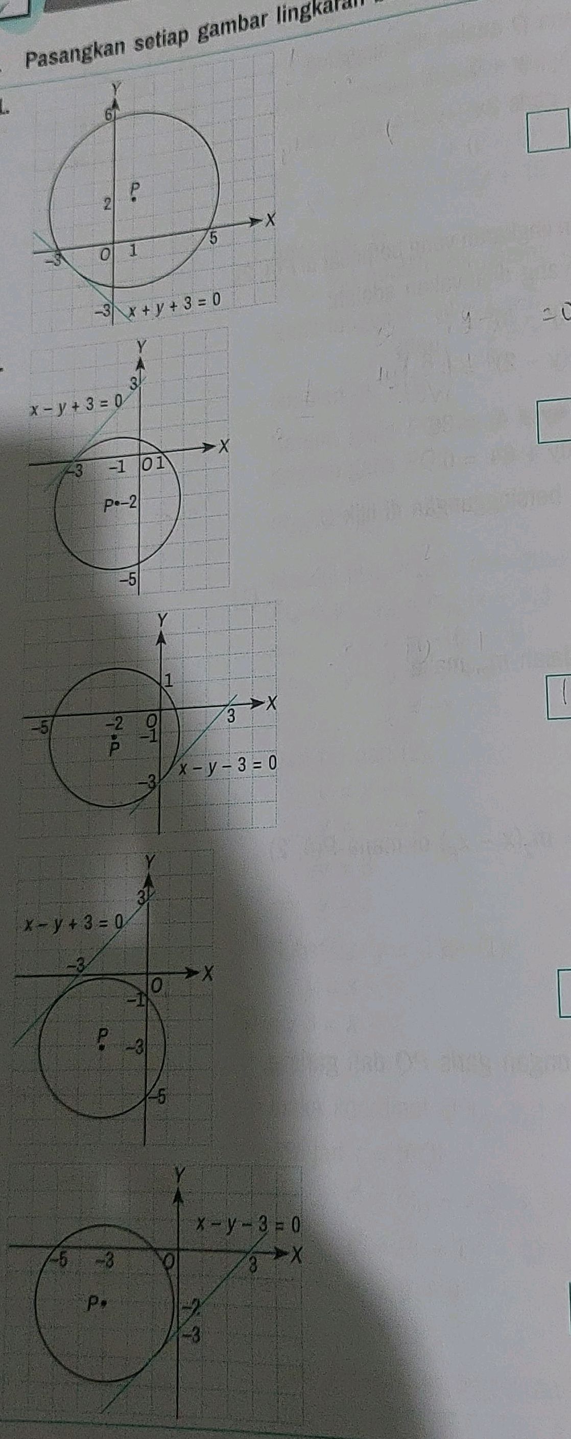 Pasangkan setiap gambar lingkaran dengan | StudyX