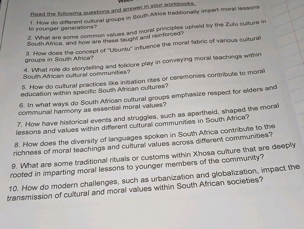 How do different cultural groups in South