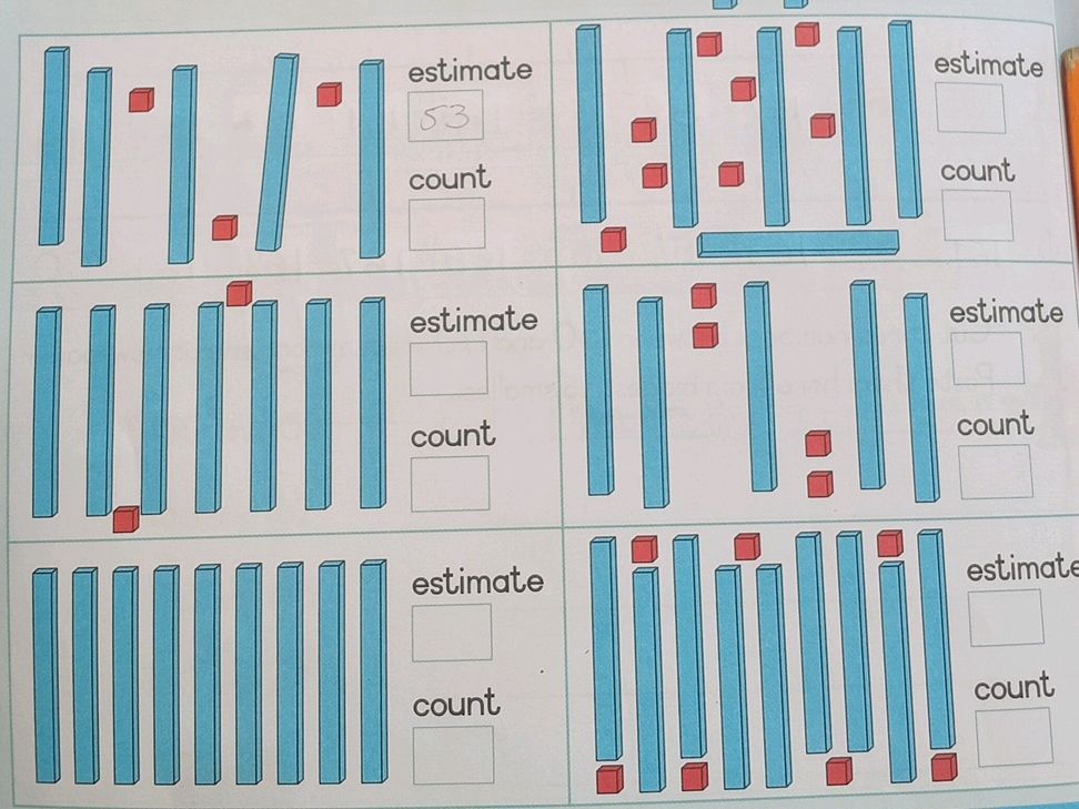 estimate 53 count estimate count estimate | StudyX