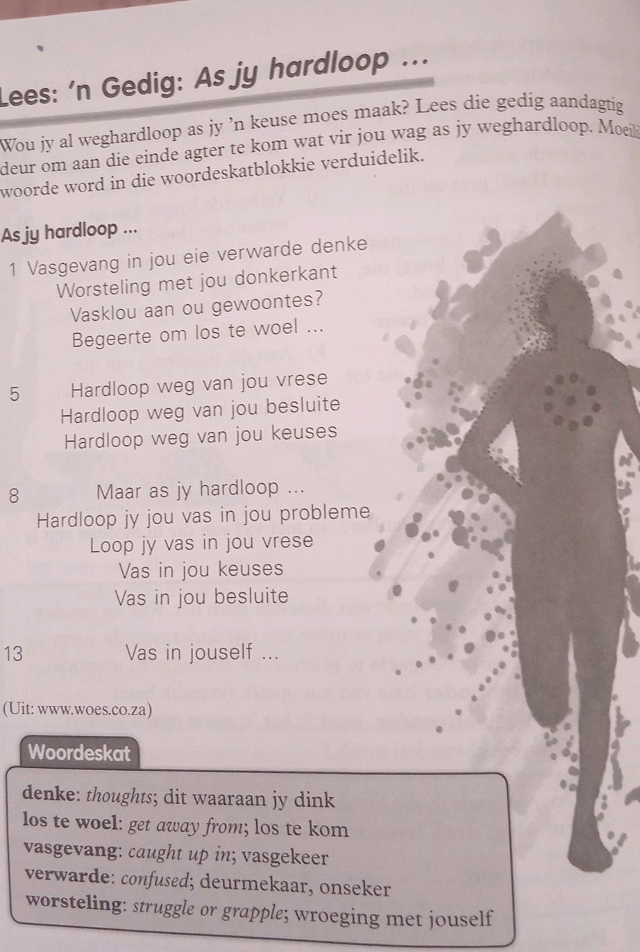 Lees: 'n Gedig: As jy hardloop ... Wou jy al