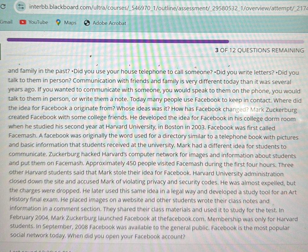 After reading the selection, "now and then: | StudyX