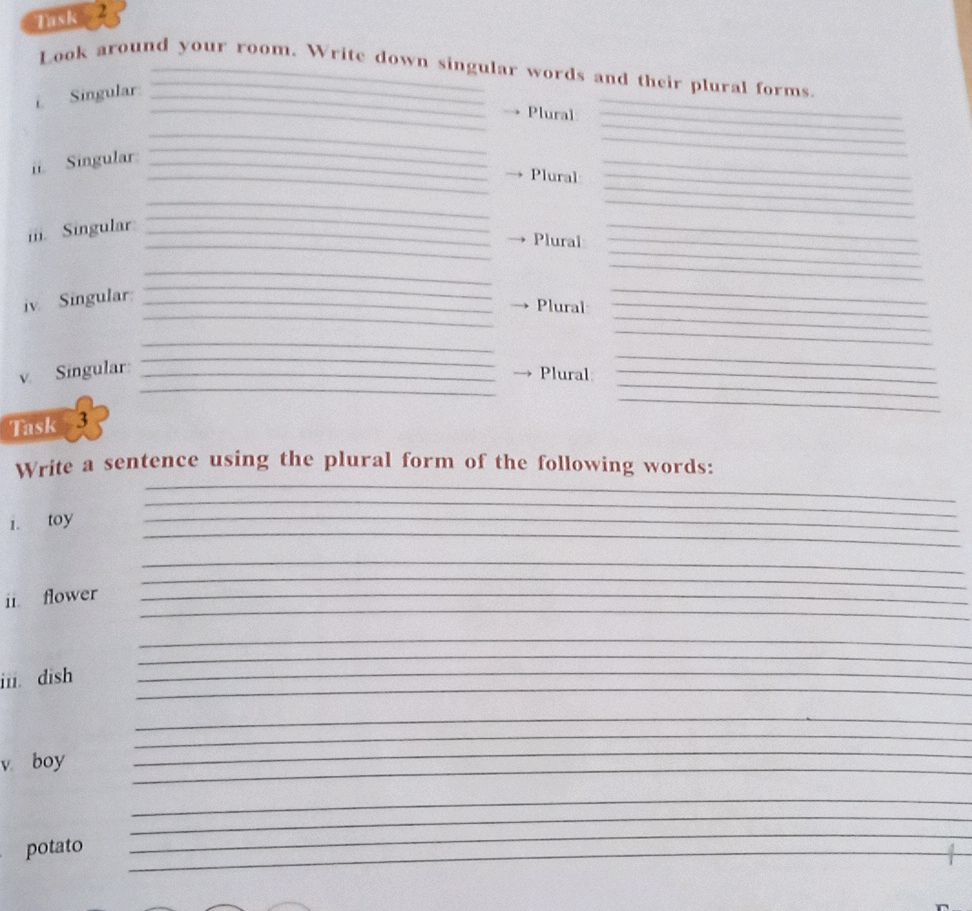 Task 2 Look around your room. Write down | StudyX